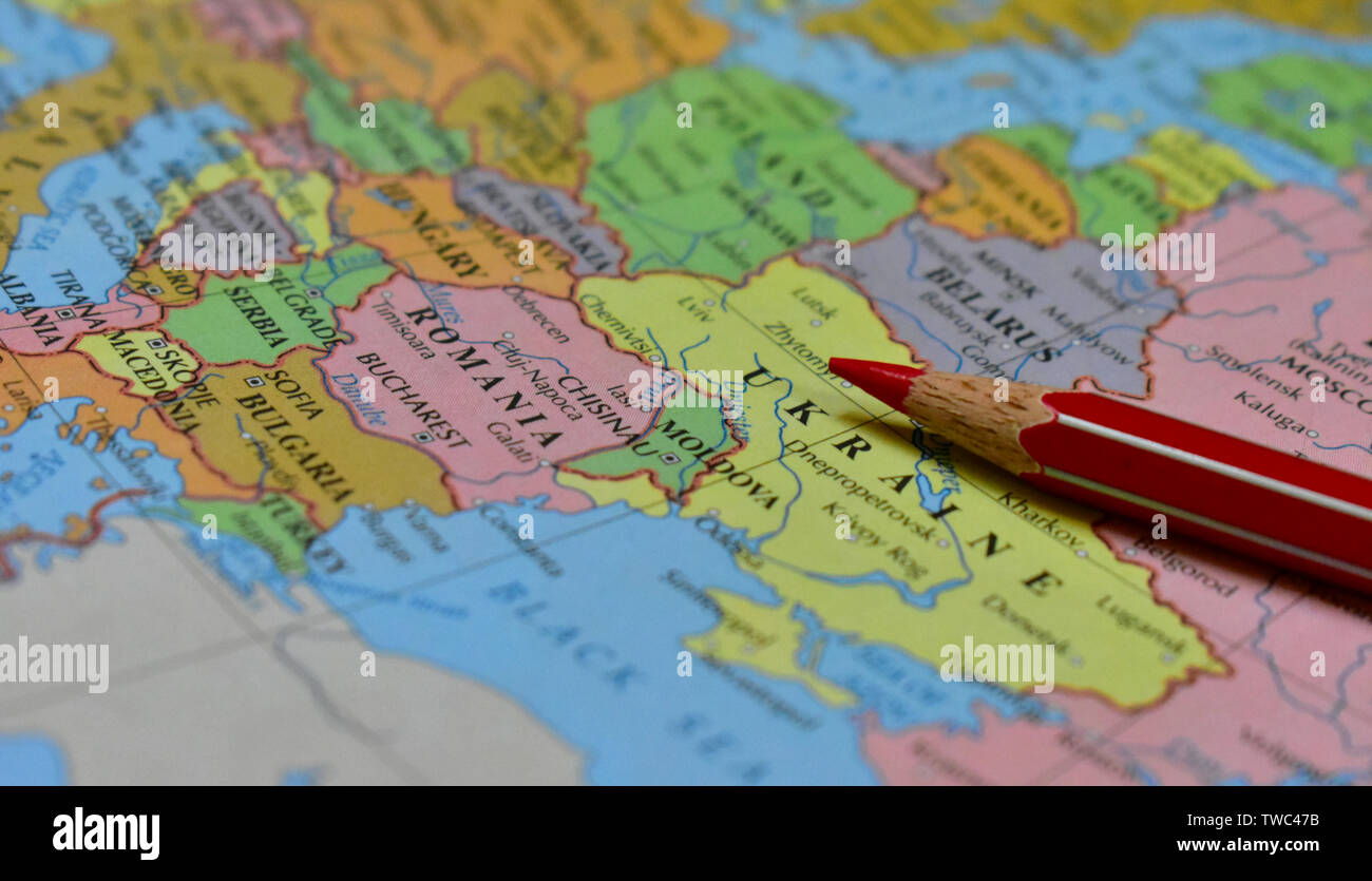 Pencil map hi-res stock photography and images - Alamy