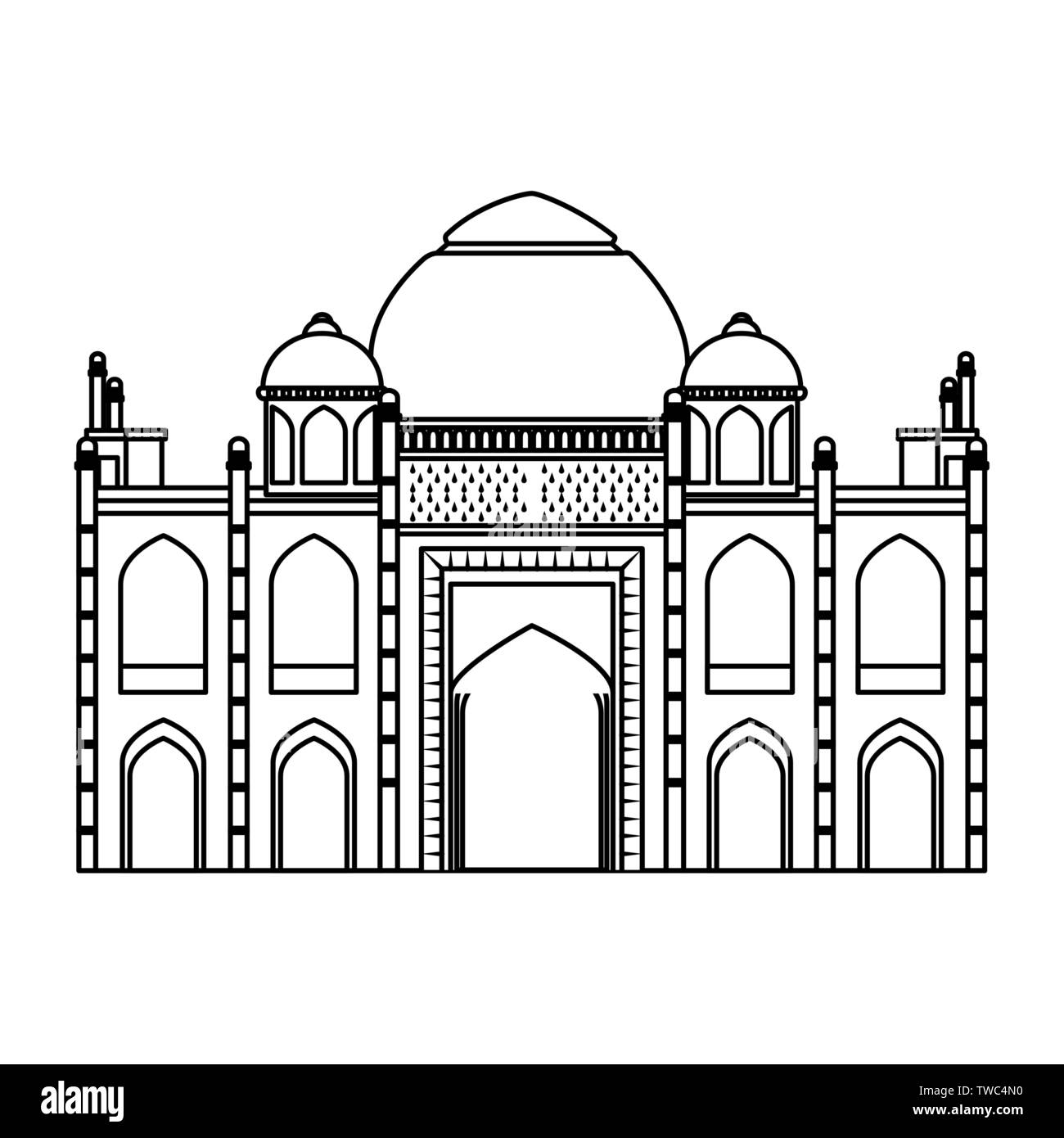 taj mahal indian building icon Stock Vector Image & Art - Alamy