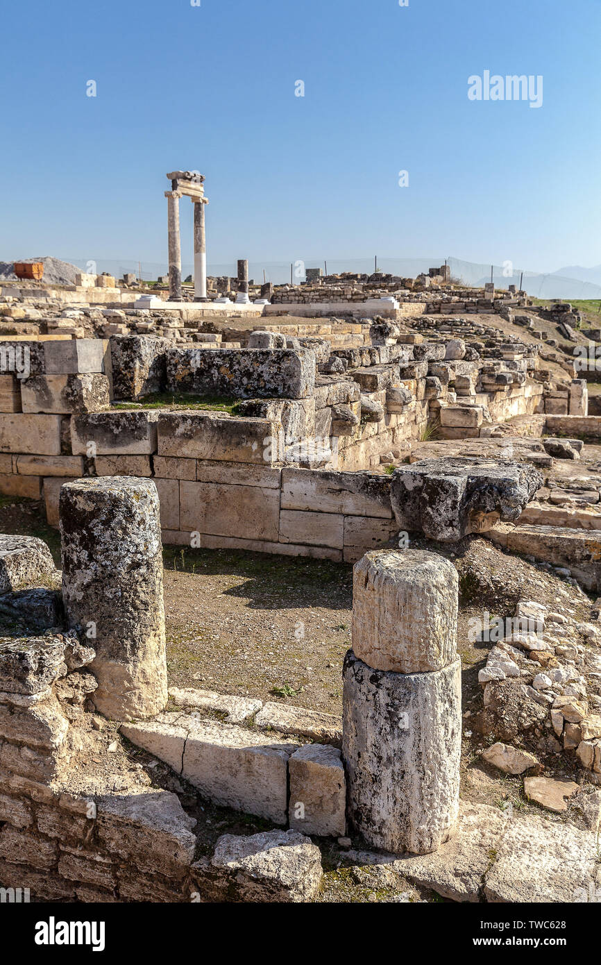 The ruins of the ancient city of Hierapolis in Turkey Stock Photo - Alamy