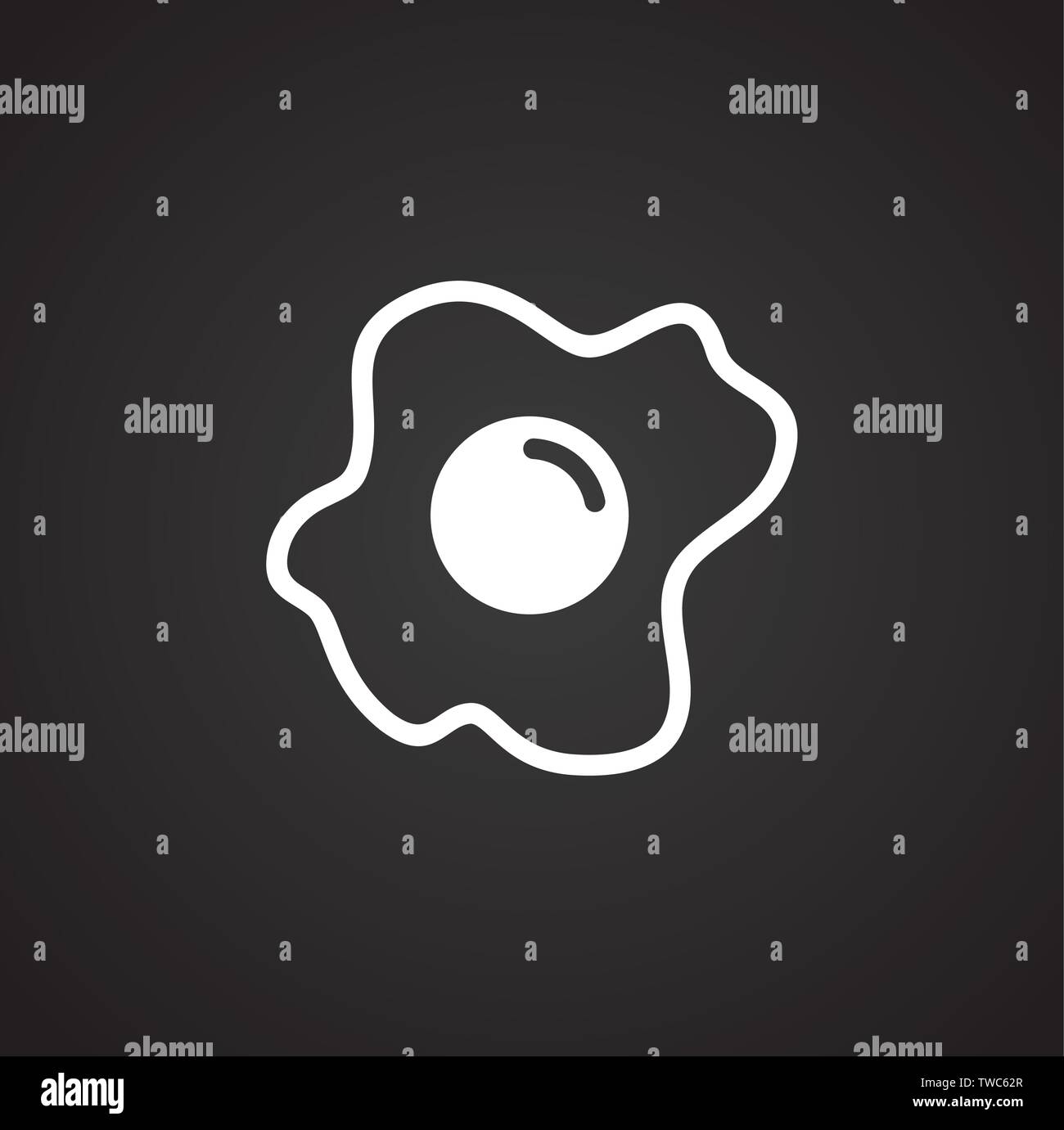 Egg related icon on background for graphic and web design. Simple ...