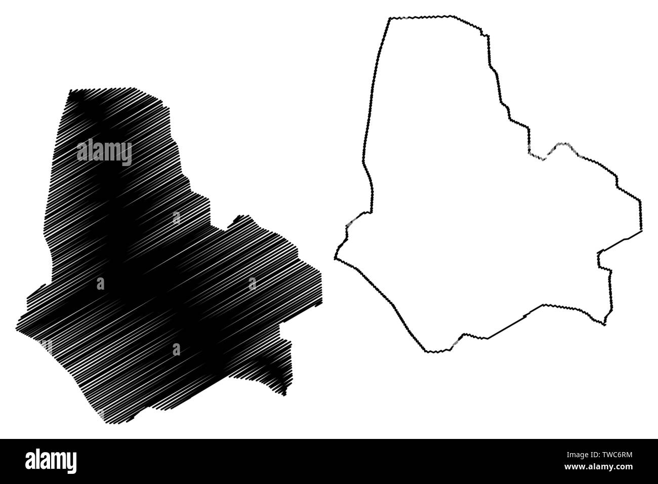 Maradi Region (Regions of Niger, Republic of the Niger) map vector ...