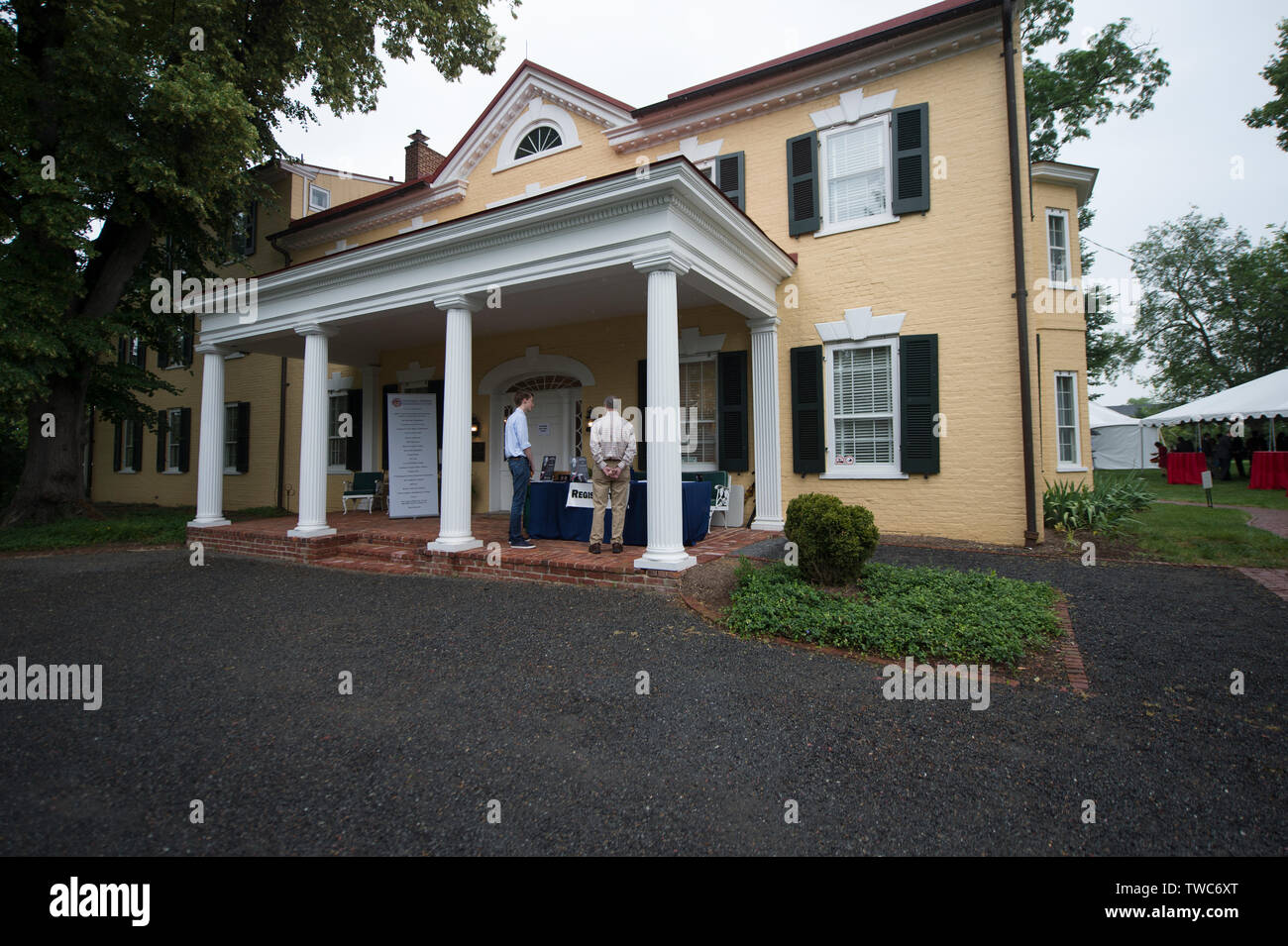 UNITED STATES - June 5, 2017: The Marshall home in Leesburg Virginia ...