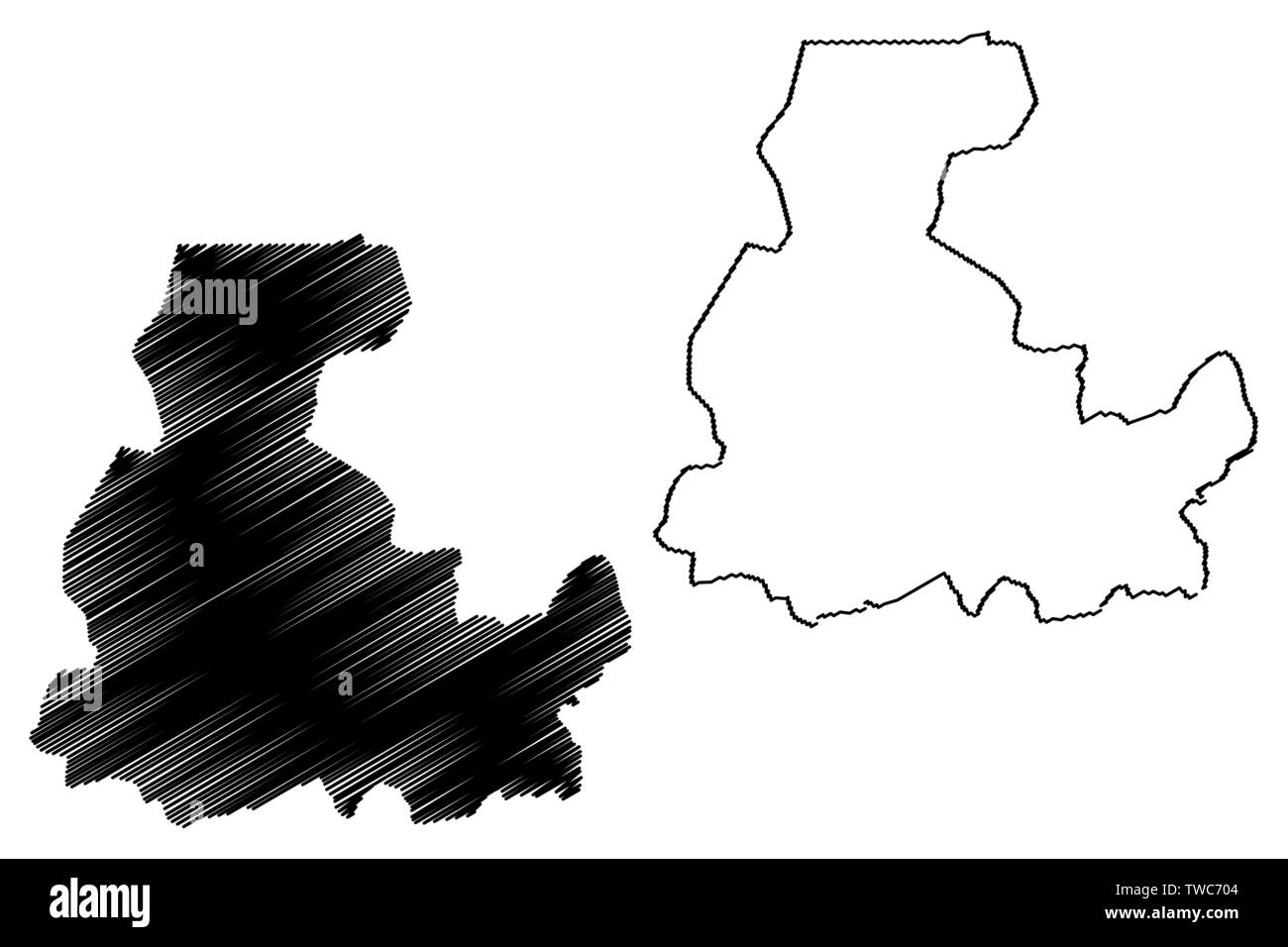 Segou Region (Regions of Mali, Republic of Mali) map vector ...