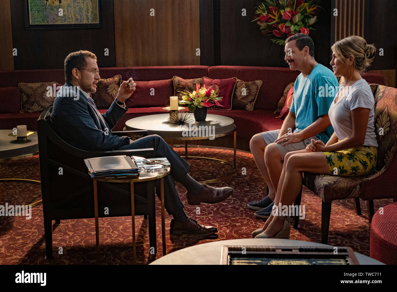 Dany Boon as Inspector Laurent De La Croix, Adam Sandler as Nick Spitz ...