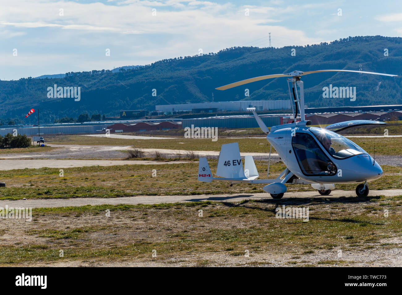 Magni Gyro m24 Orion Italian gyroplanes Stock Photo - Alamy