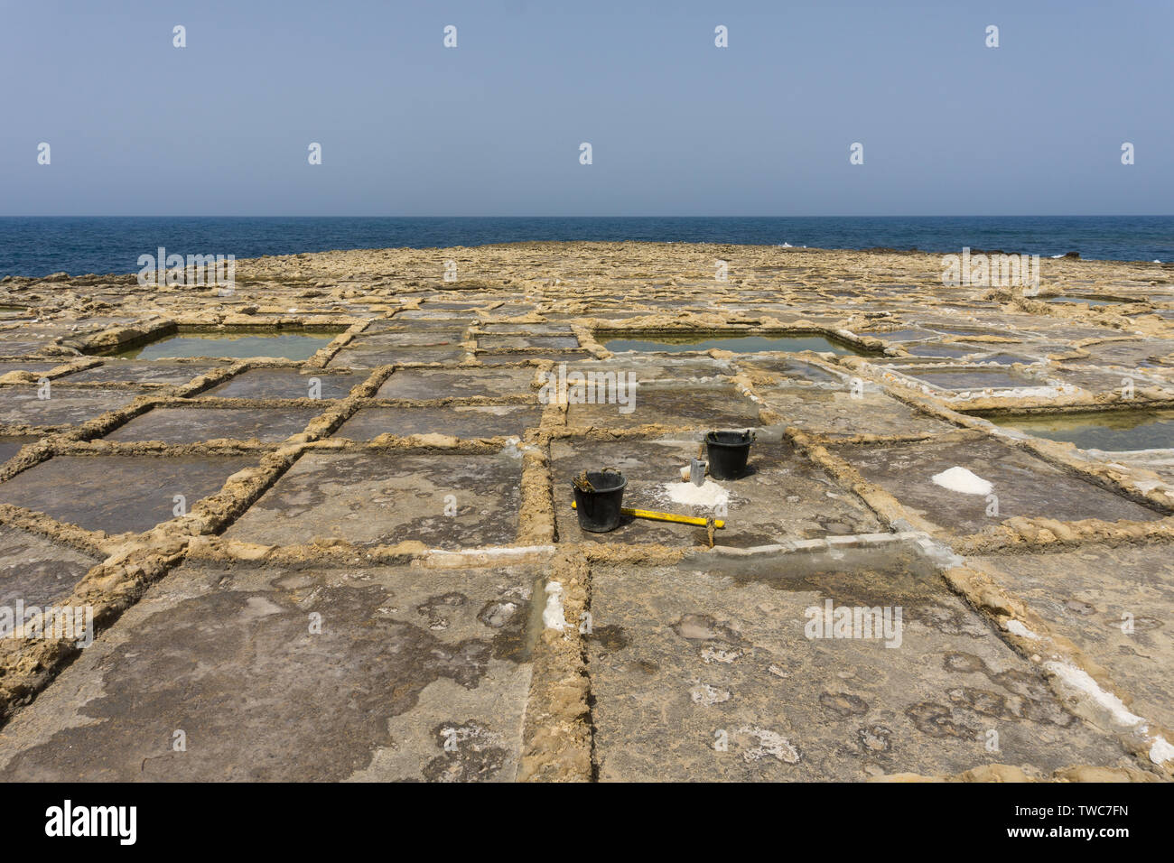 SALT PANS OF GOZO ISLAND, MALTA Stock Photo - Alamy