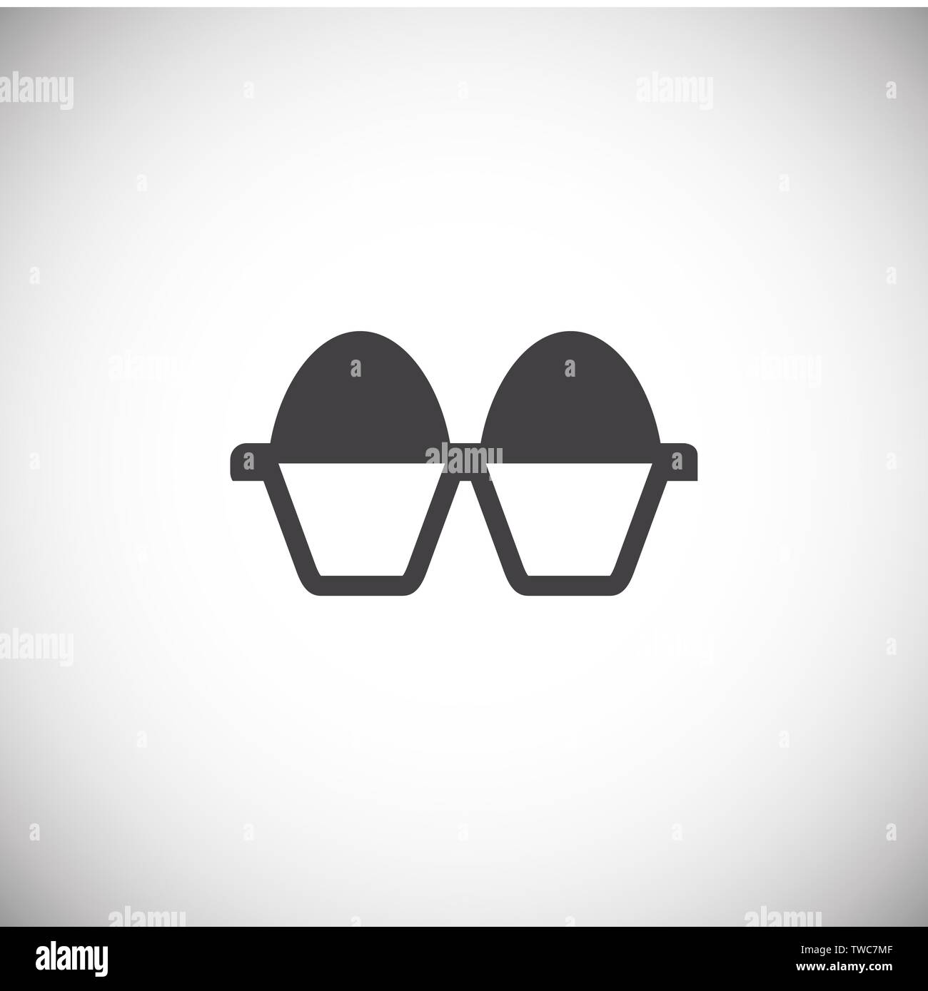 Egg related icon on background for graphic and web design. Simple ...