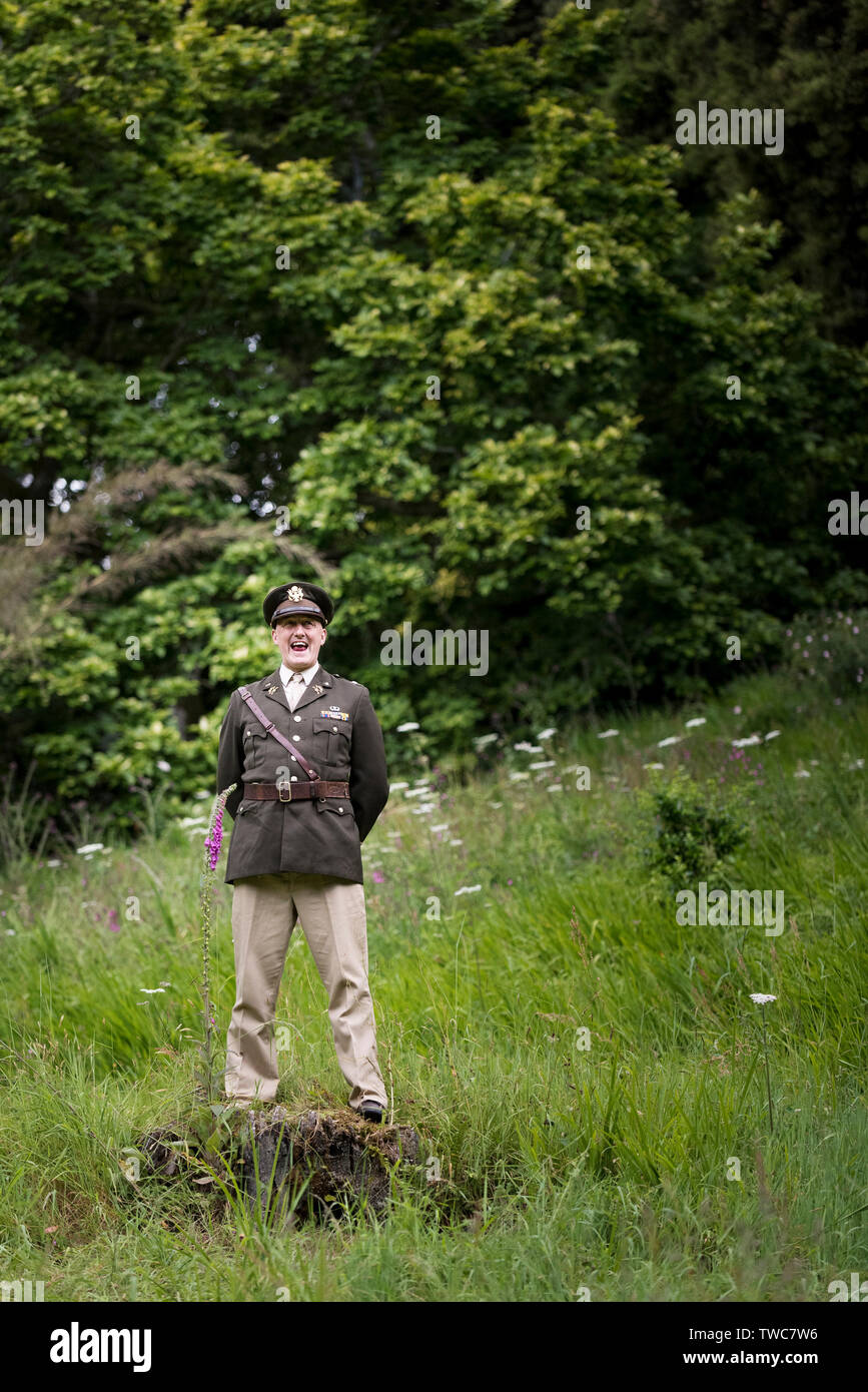 Actor Will Coleman performing the role of General Flint in a scene from ...