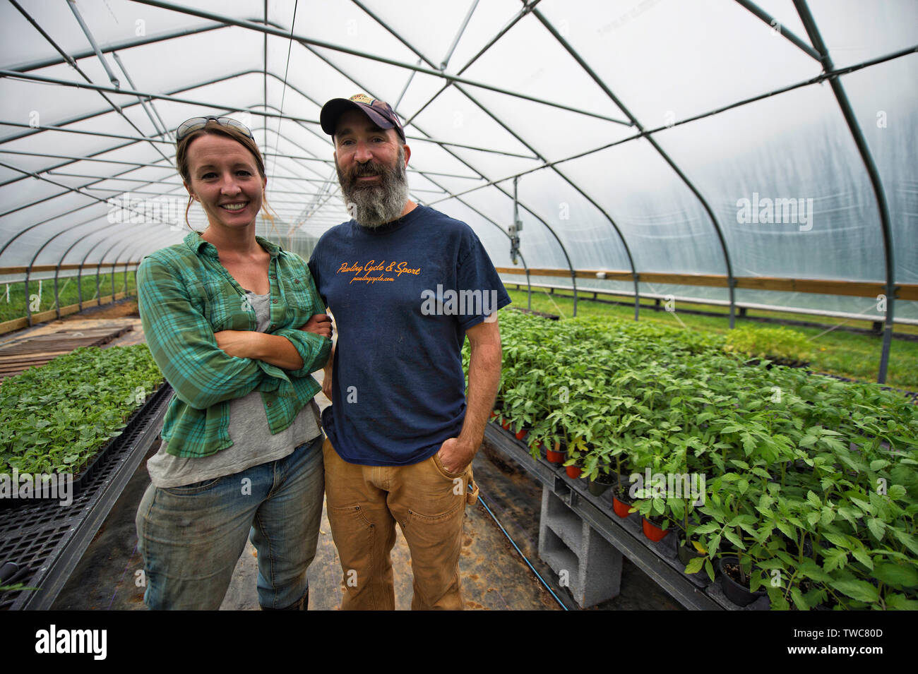UNITED STATES - May 29, 2017: Kasey Clark and his wife Tonya Taylor, co ...