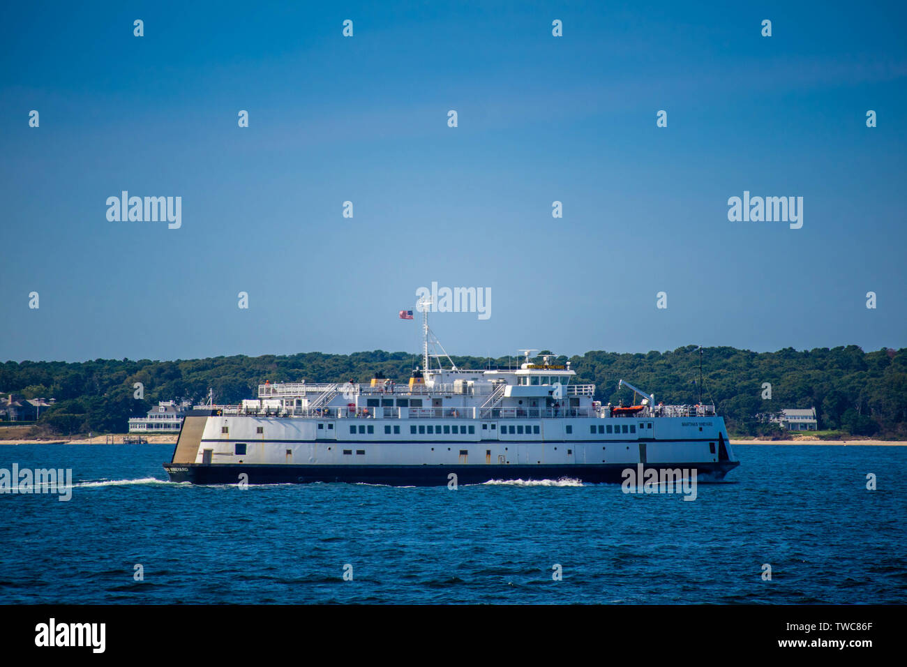 Cape Cod Marthas Vineyard, MA, USA - Sept 4, 2018: The Martha's ...