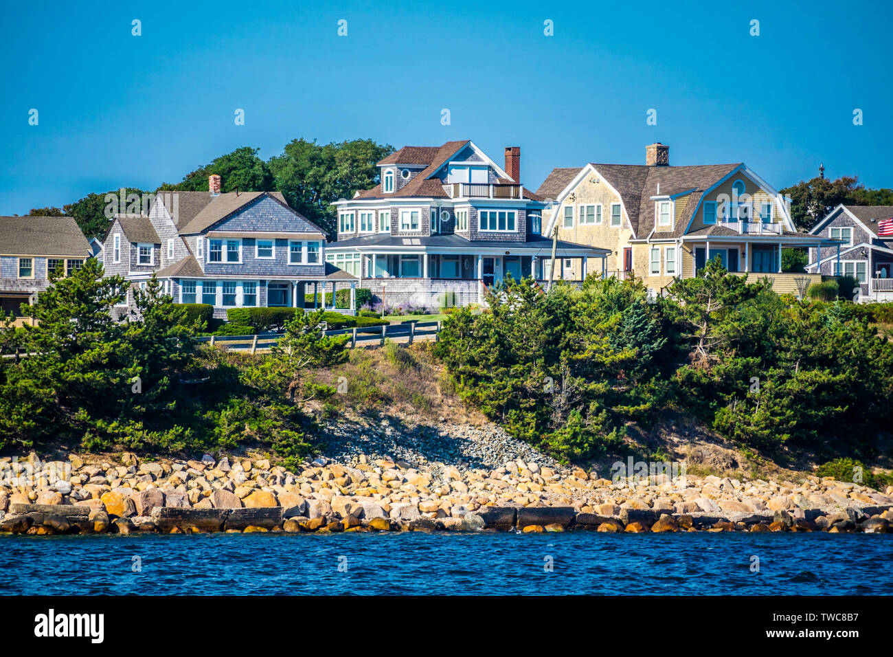 Cape Cod Marthas Vineyard, MA, USA - Sept 4, 2018: A random, classic ...