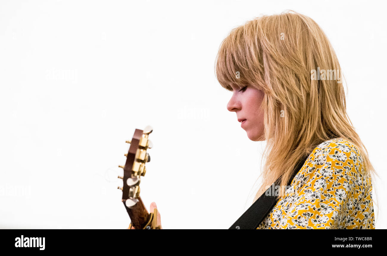 Katie Spencer folk singer playing live on stage at the Gate to ...