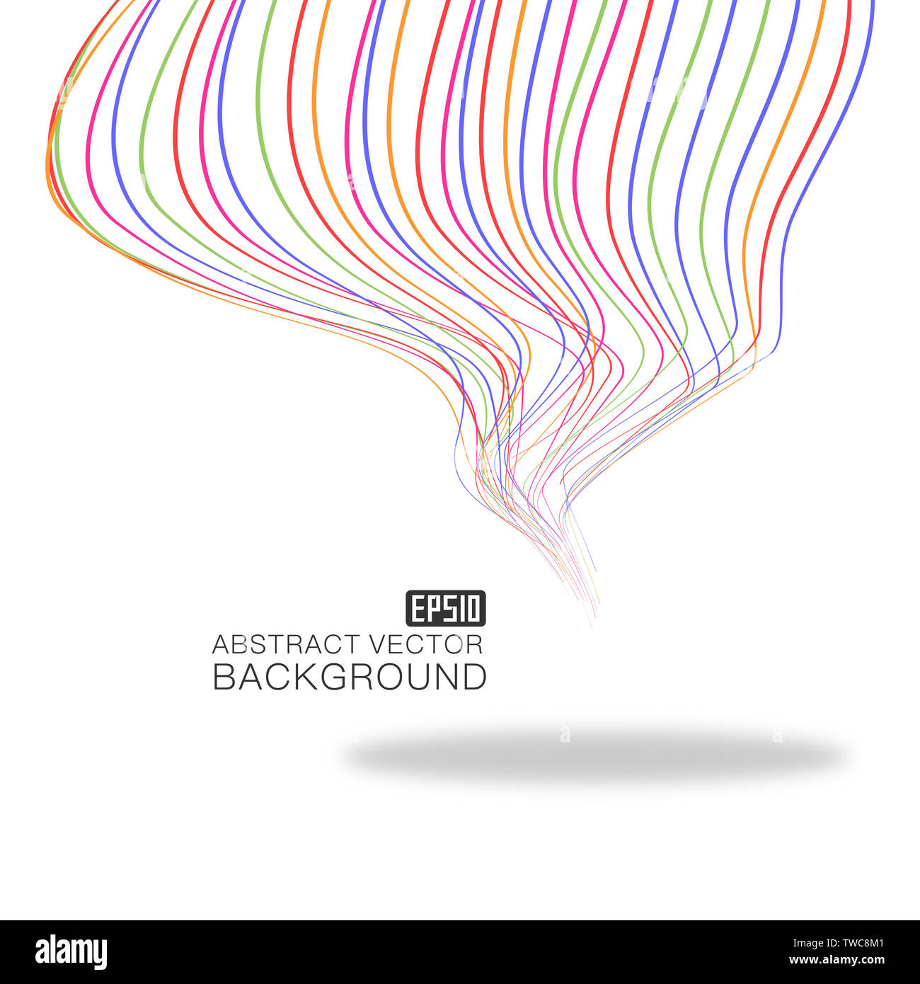 Color curves form glowing abstract background Stock Photo - Alamy