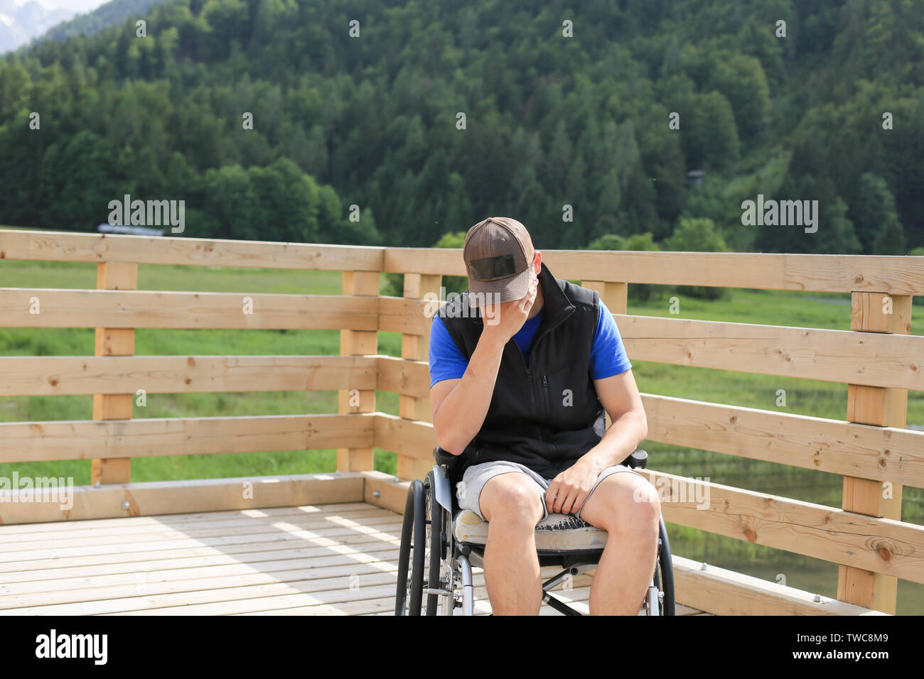 Sad handicapped disabled hi-res stock photography and images - Alamy