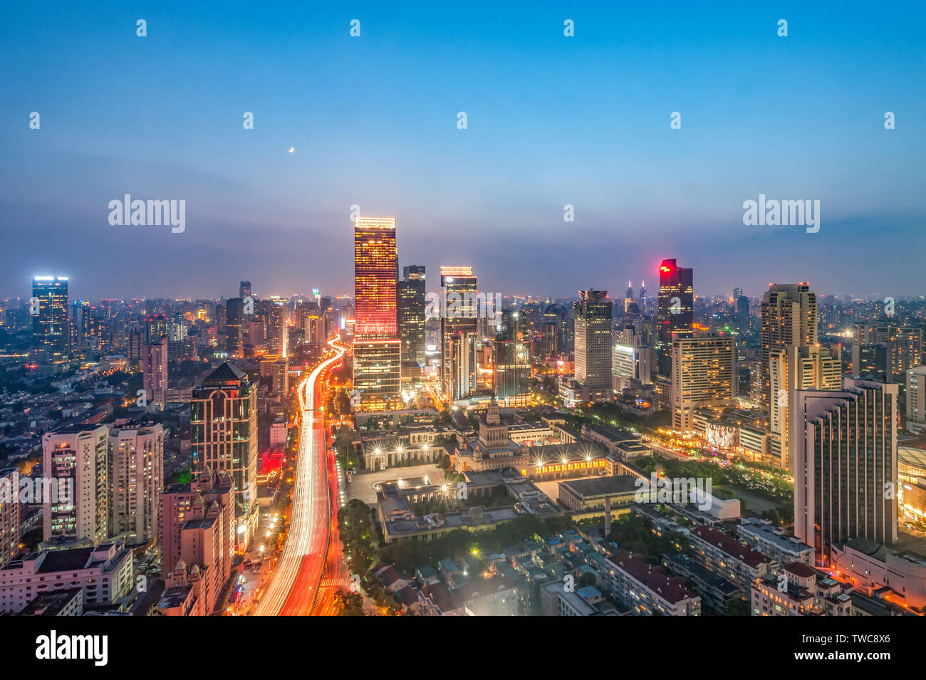 Early morning dawn tilt famous scenic spots photography real estate hi ...