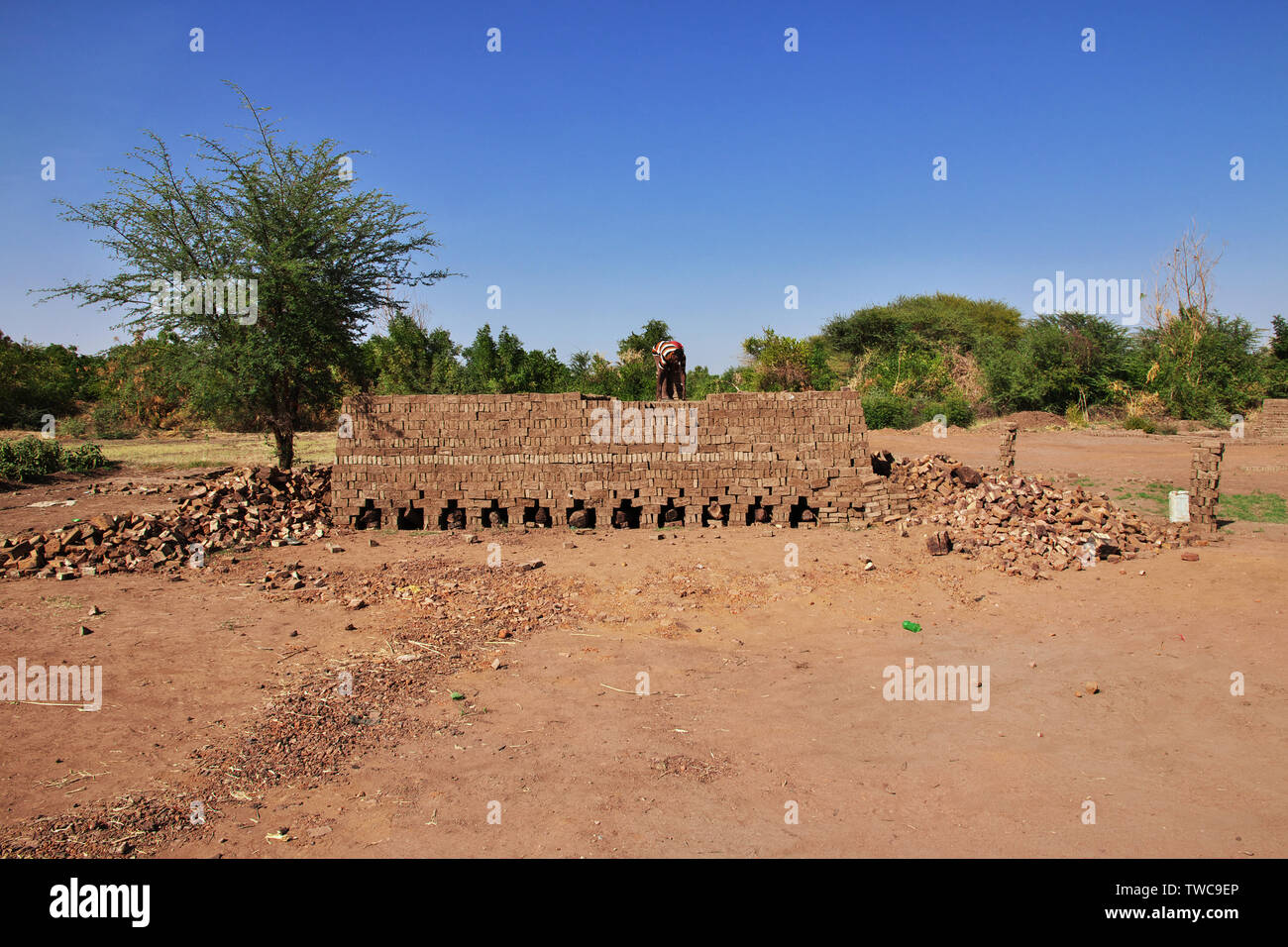 Confluence of the White Nile and Blue Nile rivers in Khartoum, Sudan ...