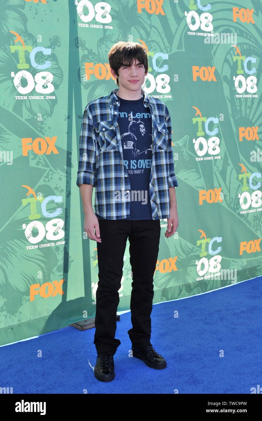 LOS ANGELES, CA. August 03, 2008: Carter Jenkins at the 2008 Teen ...