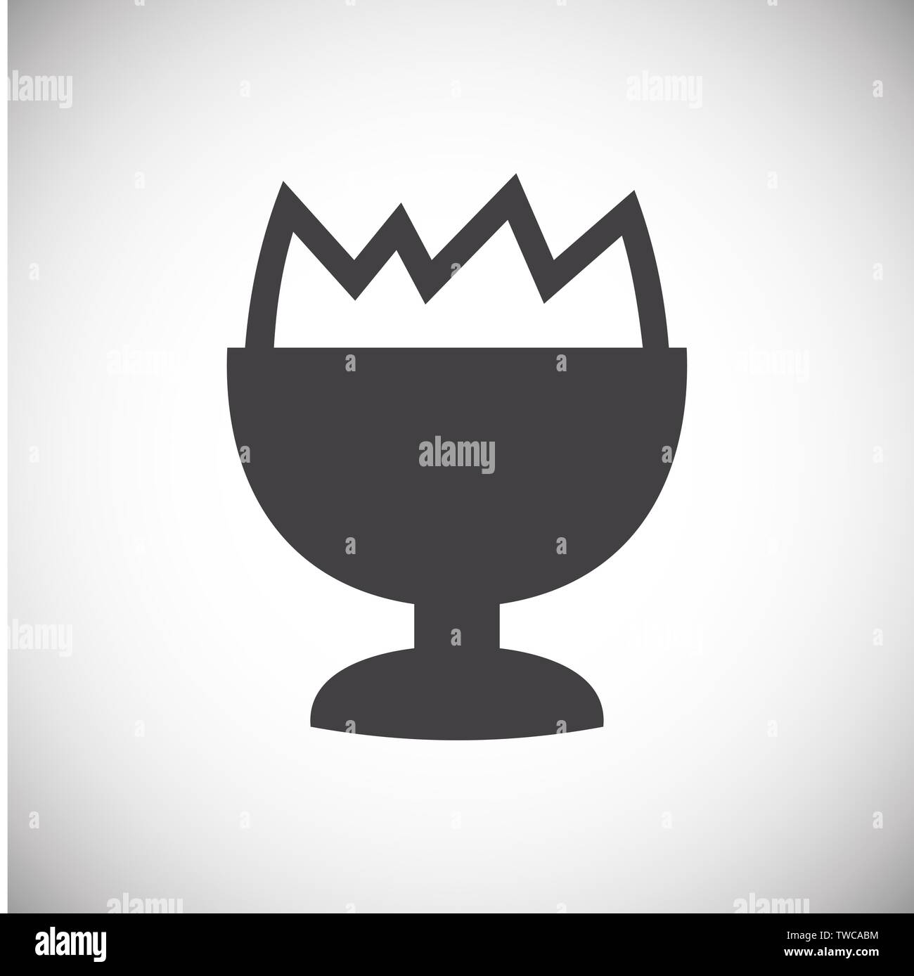 Egg related icon on background for graphic and web design. Simple ...