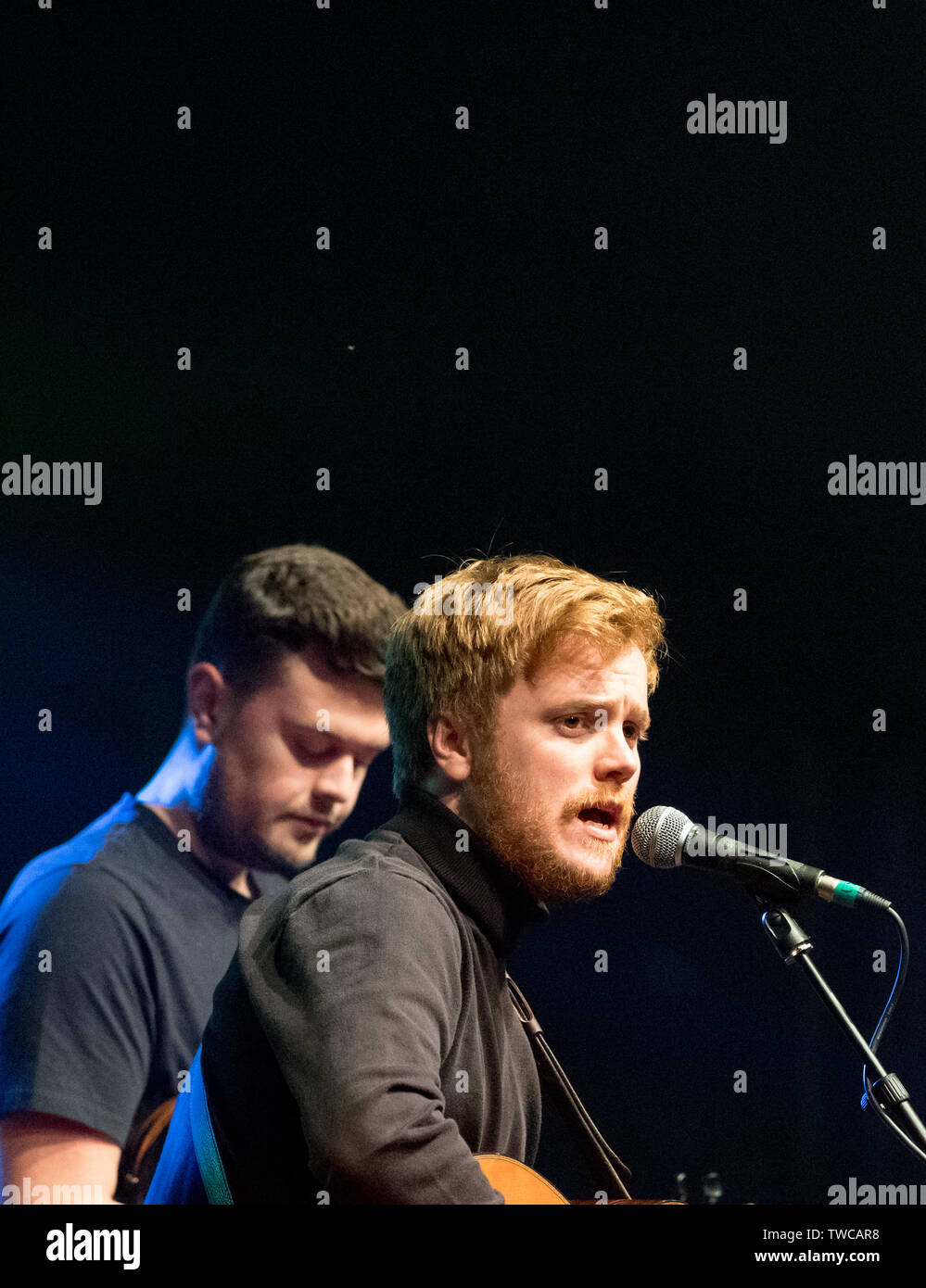 Greg Russell and Ciaran Algar, live on stage at the Gate to Southwell ...