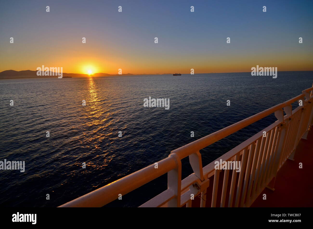 Sailing out to sea Stock Photo - Alamy
