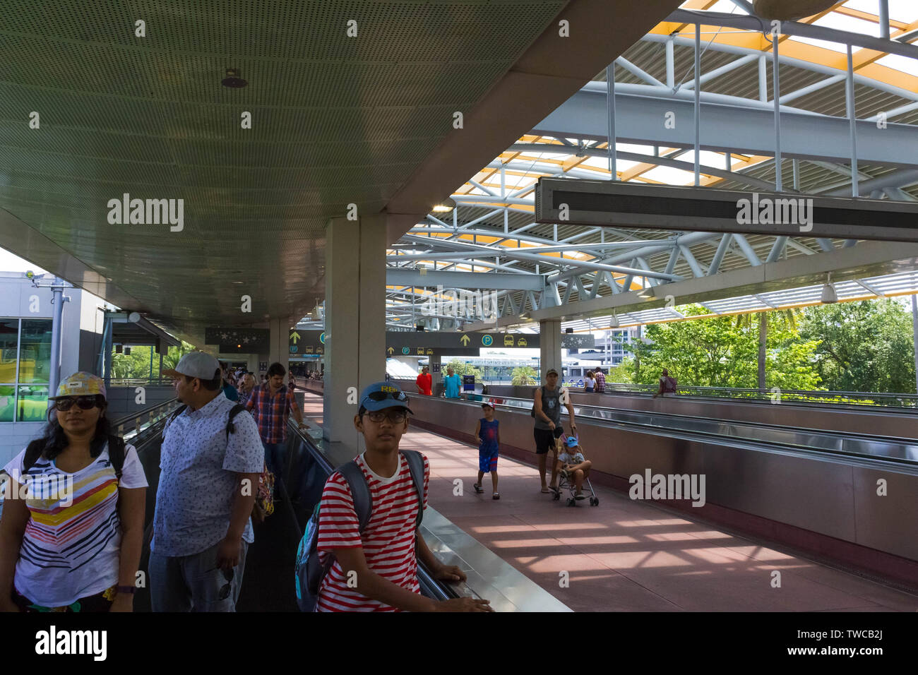 Orlando, USA - May 9, 2018: The Universal City Walk is the mall at the ...