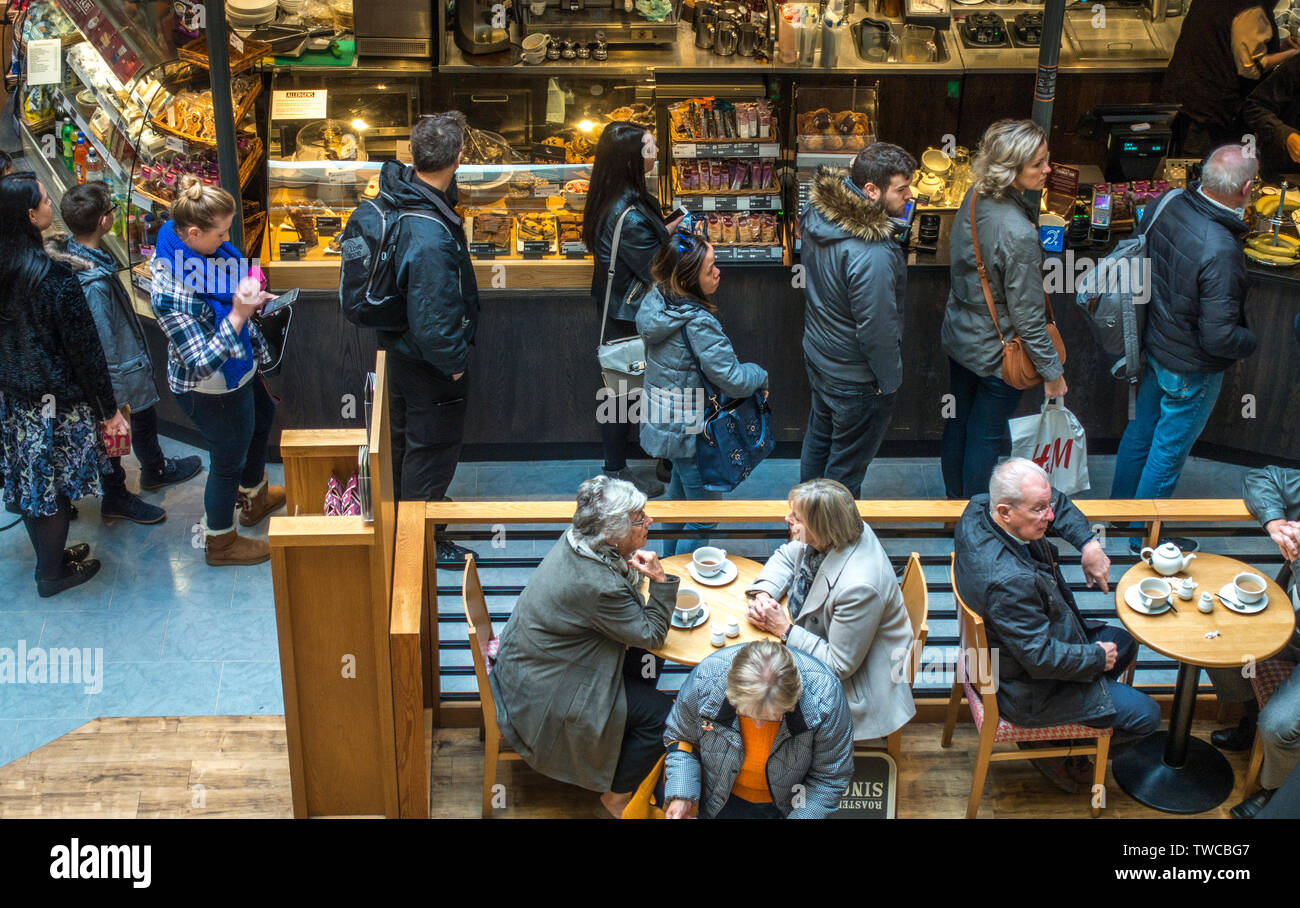Queue Of People Uk (or Queuing) High Resolution Stock Photography and ...