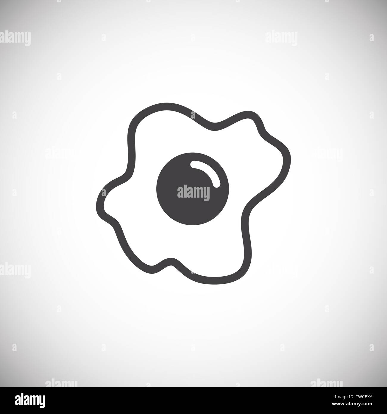 Egg related icon on background for graphic and web design. Simple ...