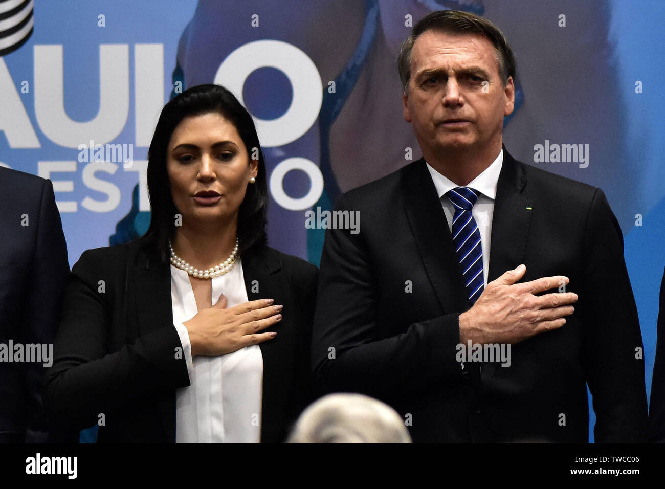 São Paulo, Brazil, June 19th, 2019 - Jair-Bolsonaro - The President of ...
