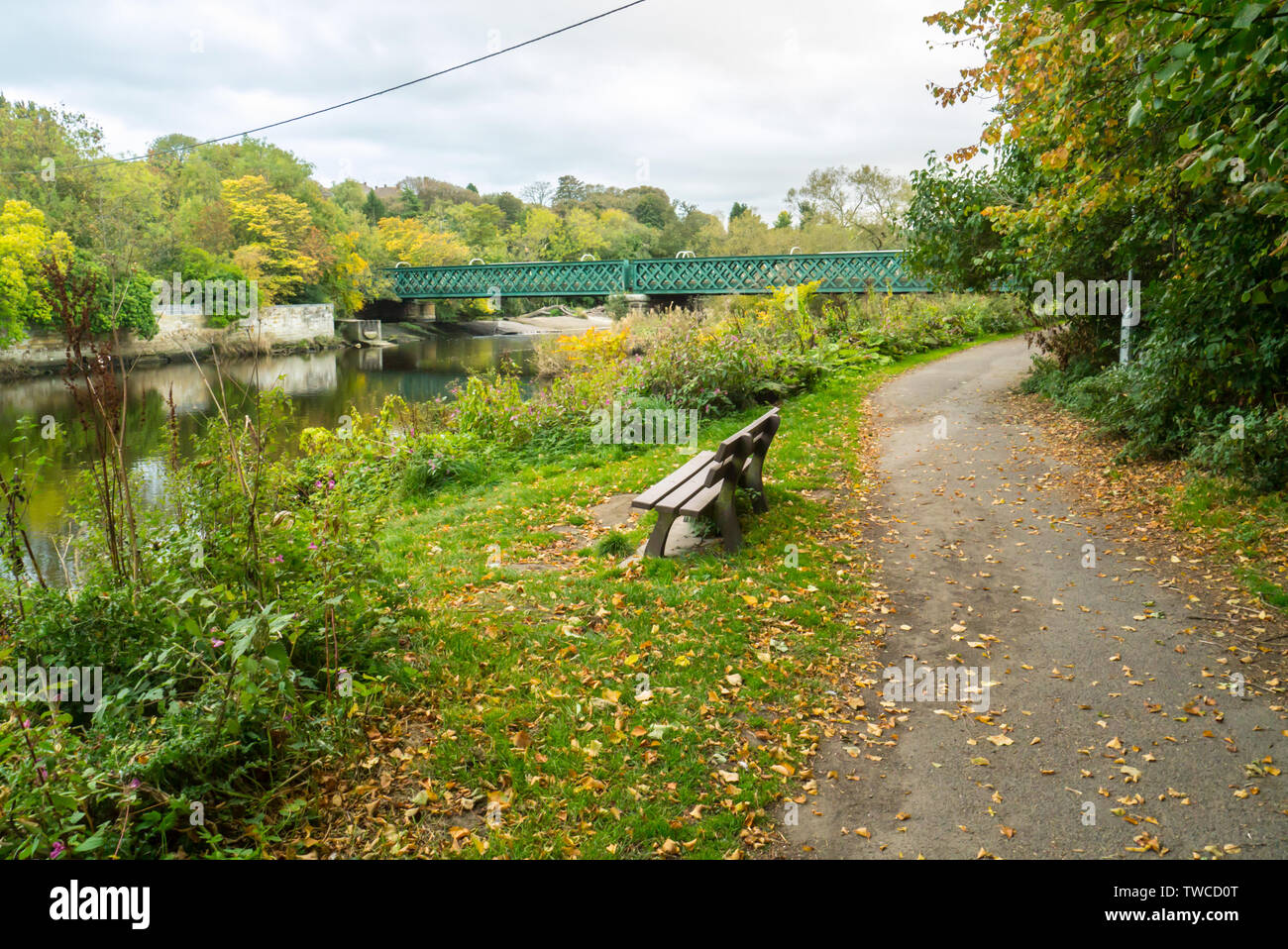 Ashington riverside pathway hi-res stock photography and images - Alamy