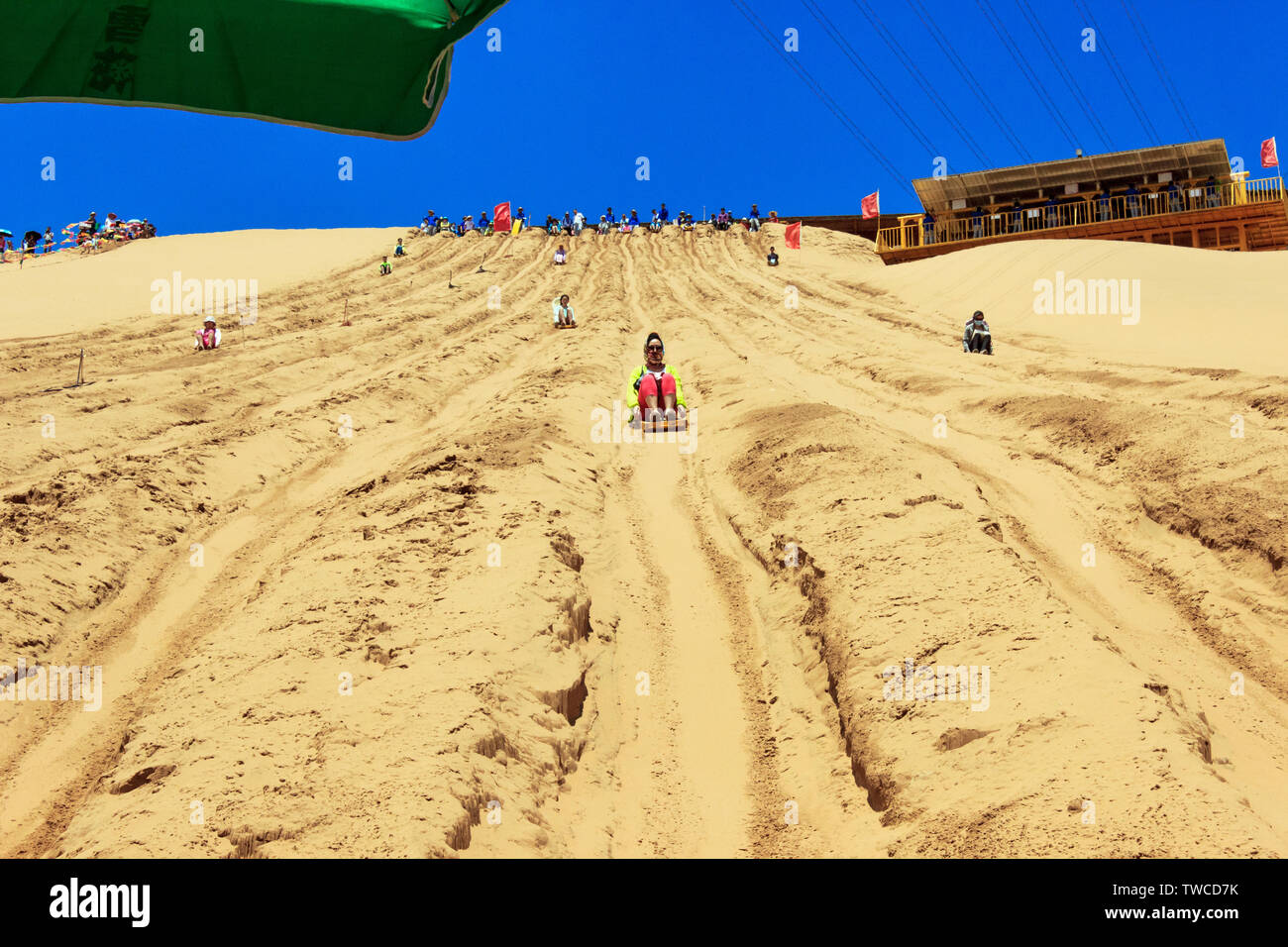 Natural Landscape of Sapotou, Ningxia Stock Photo - Alamy