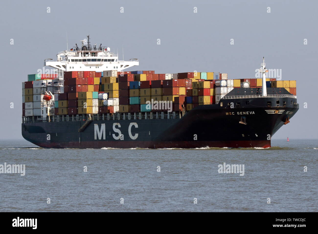 Msc geneva container ship hi-res stock photography and images - Alamy