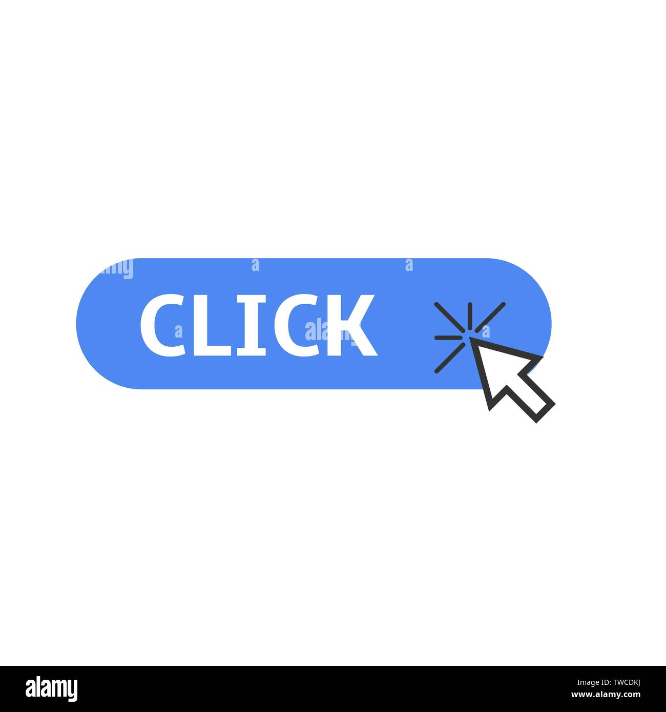 Arrow click icon. Cursor symbol, Vector illustration Stock Vector Image ...