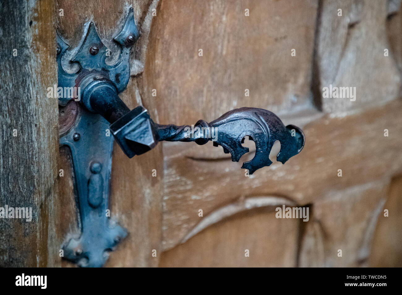 old vintage door handle Stock Photo - Alamy