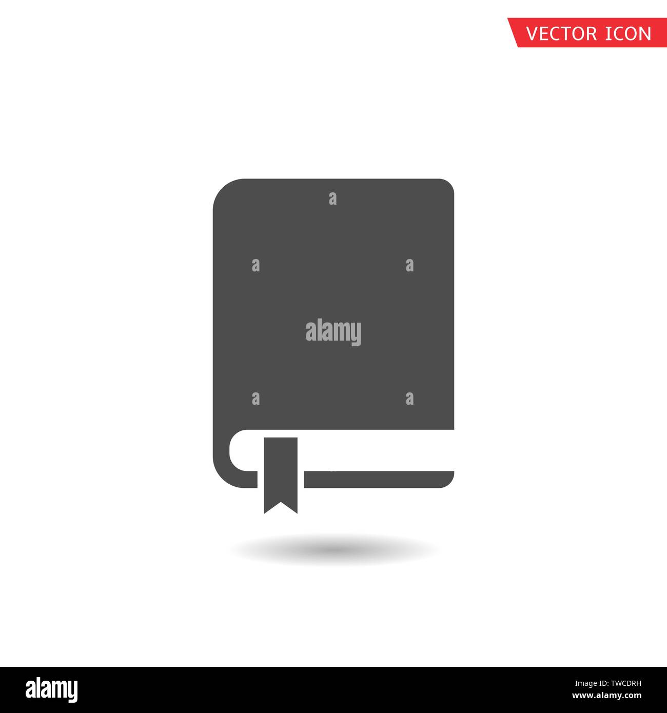 Simple Book icon. Education and library sign Vector illustration Stock ...