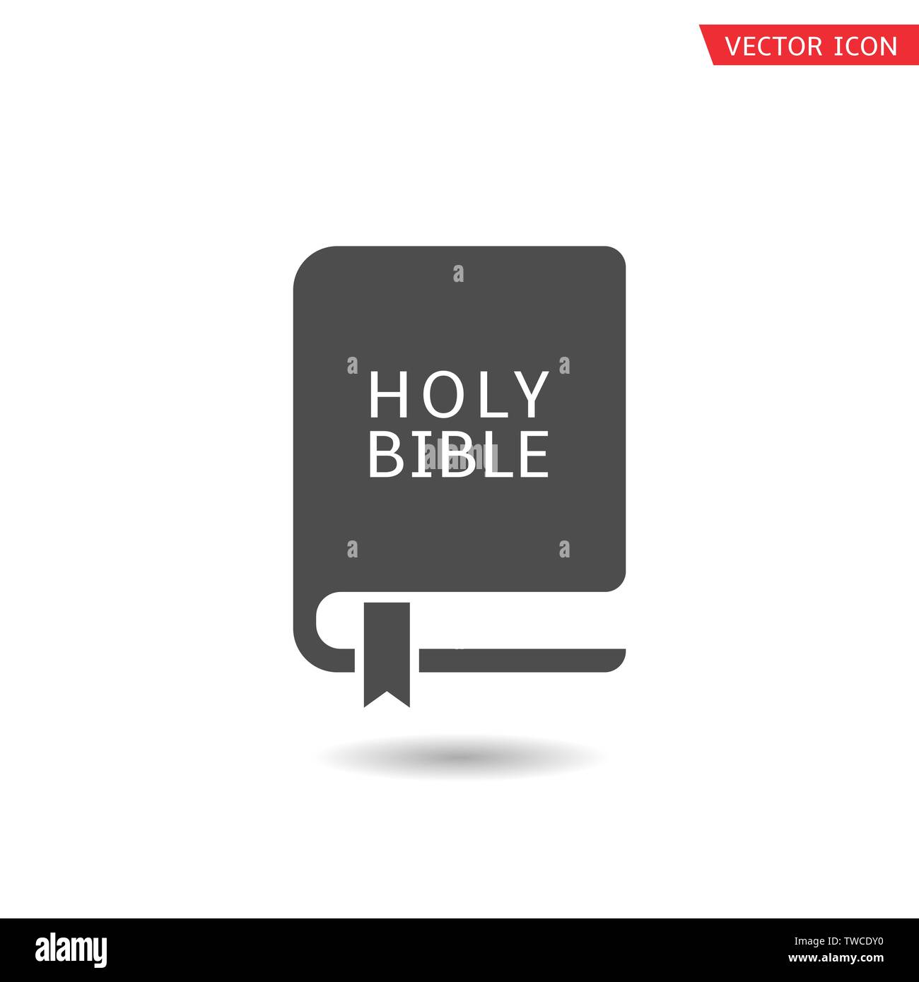 Holy Bible icon. Book sign, Vector illustration Stock Vector Image ...