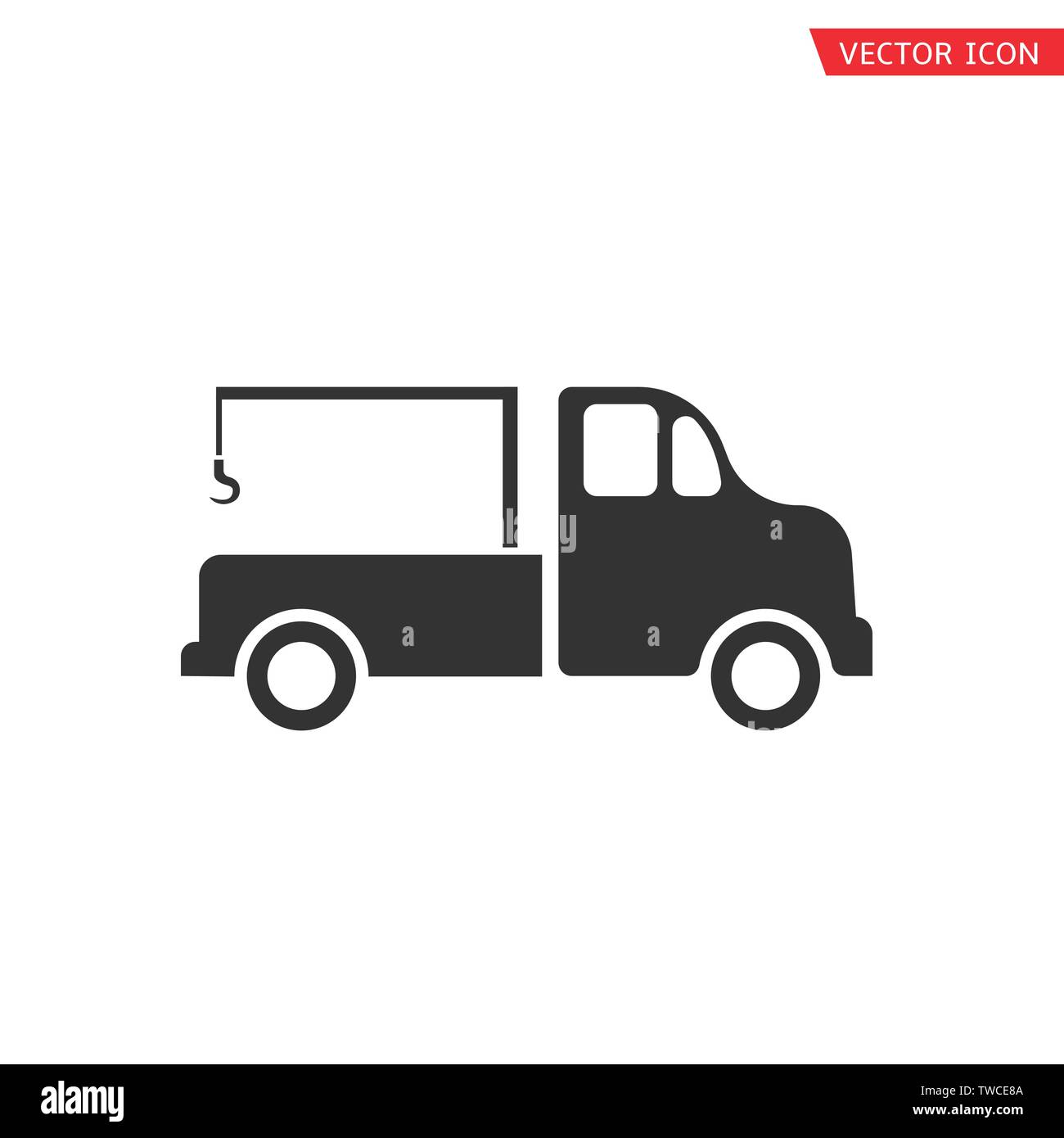 Tow track icon. Auto sign, Vector illustration Stock Vector Image & Art ...