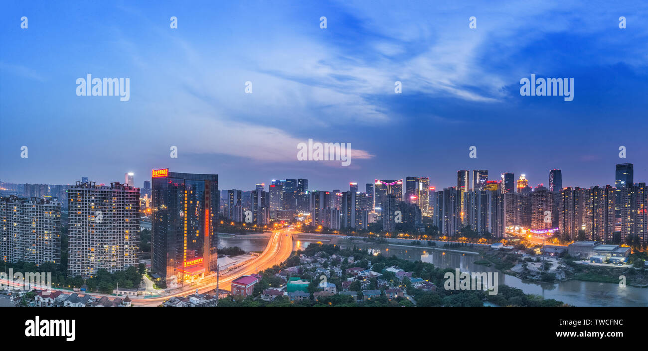 City appearance and skyline design dusk buildings buildings hi-res ...