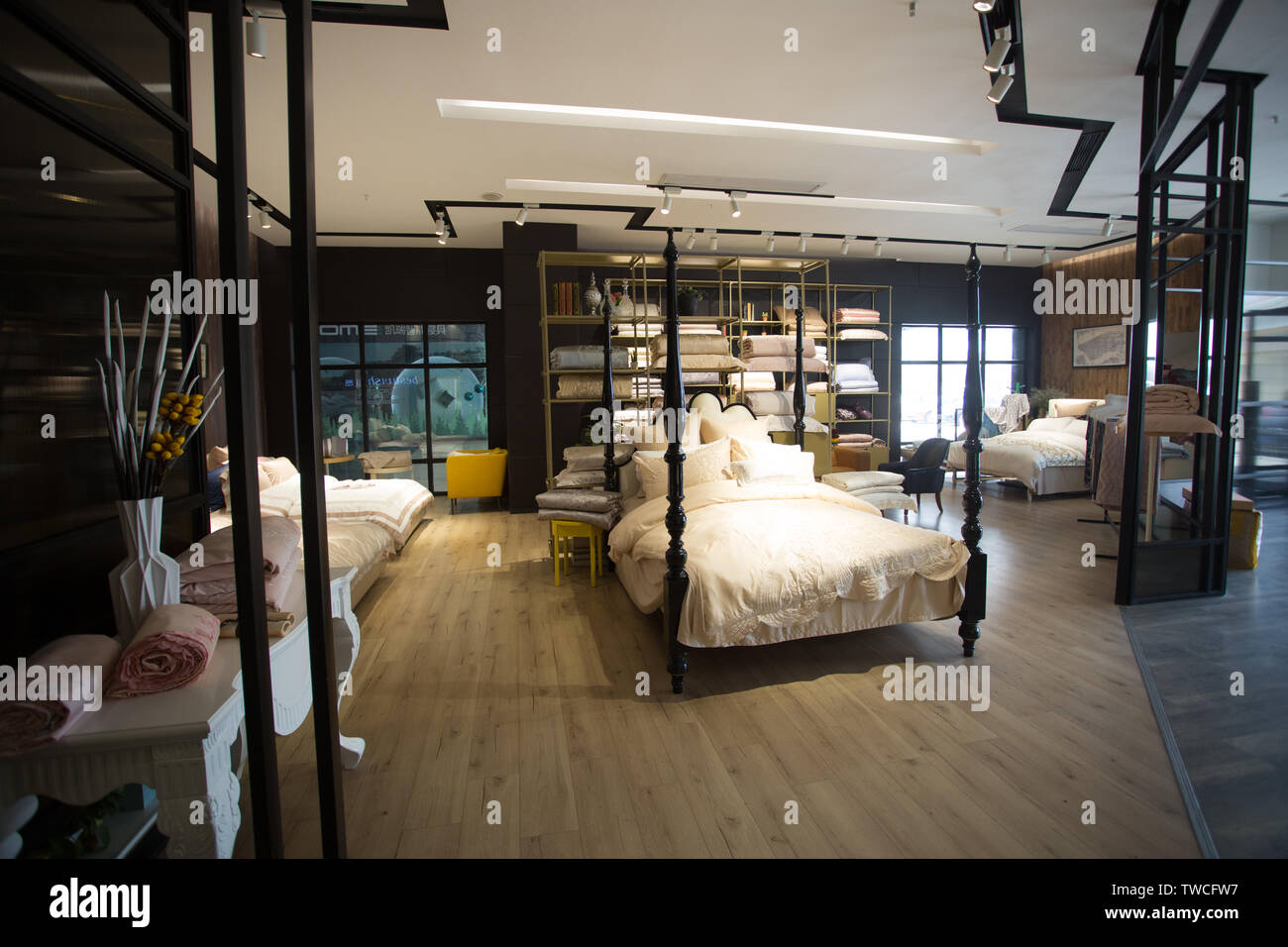 Stacked stone bridge home textile city Stock Photo - Alamy