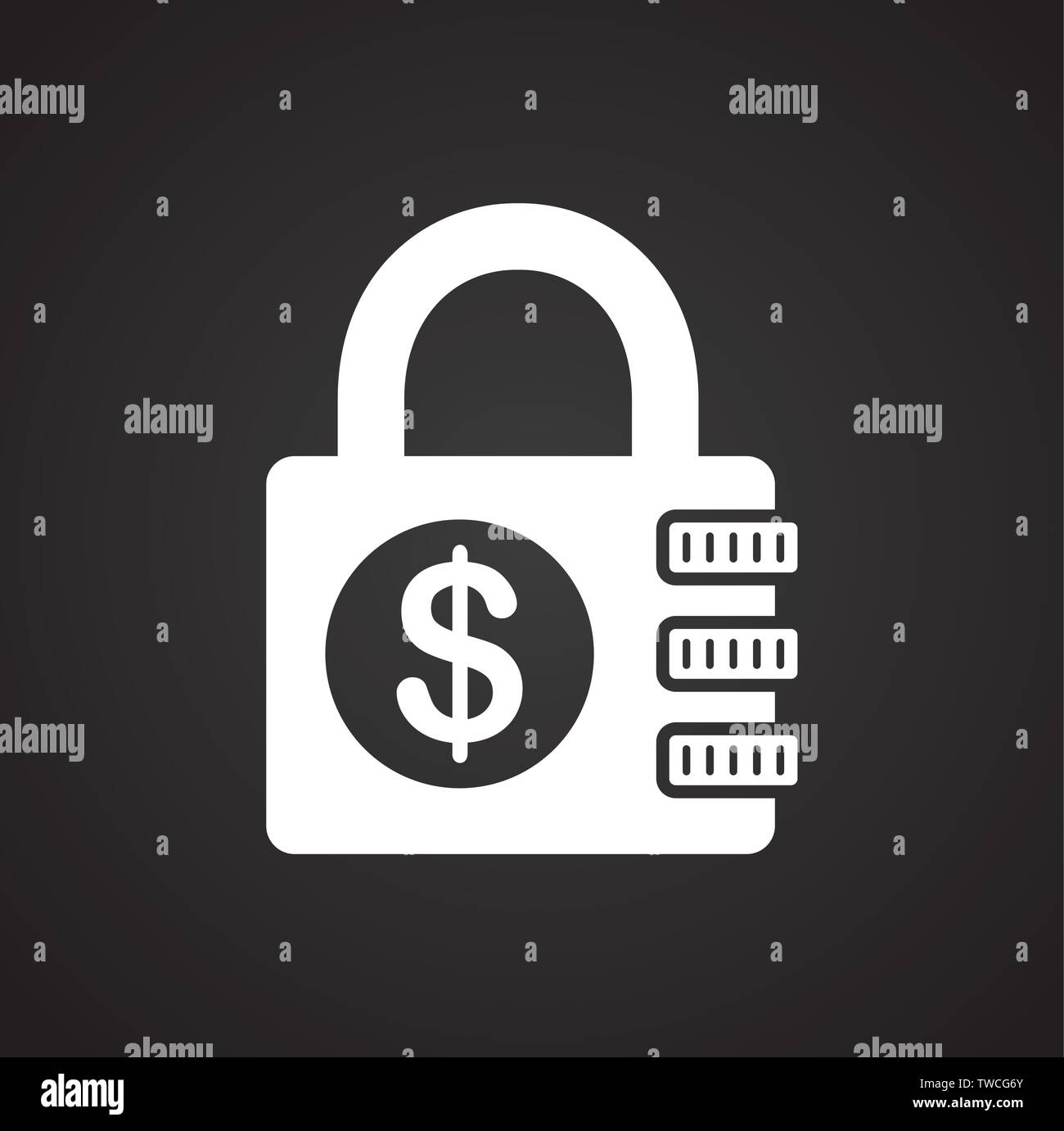 Money security related icon on background for graphic and web design ...