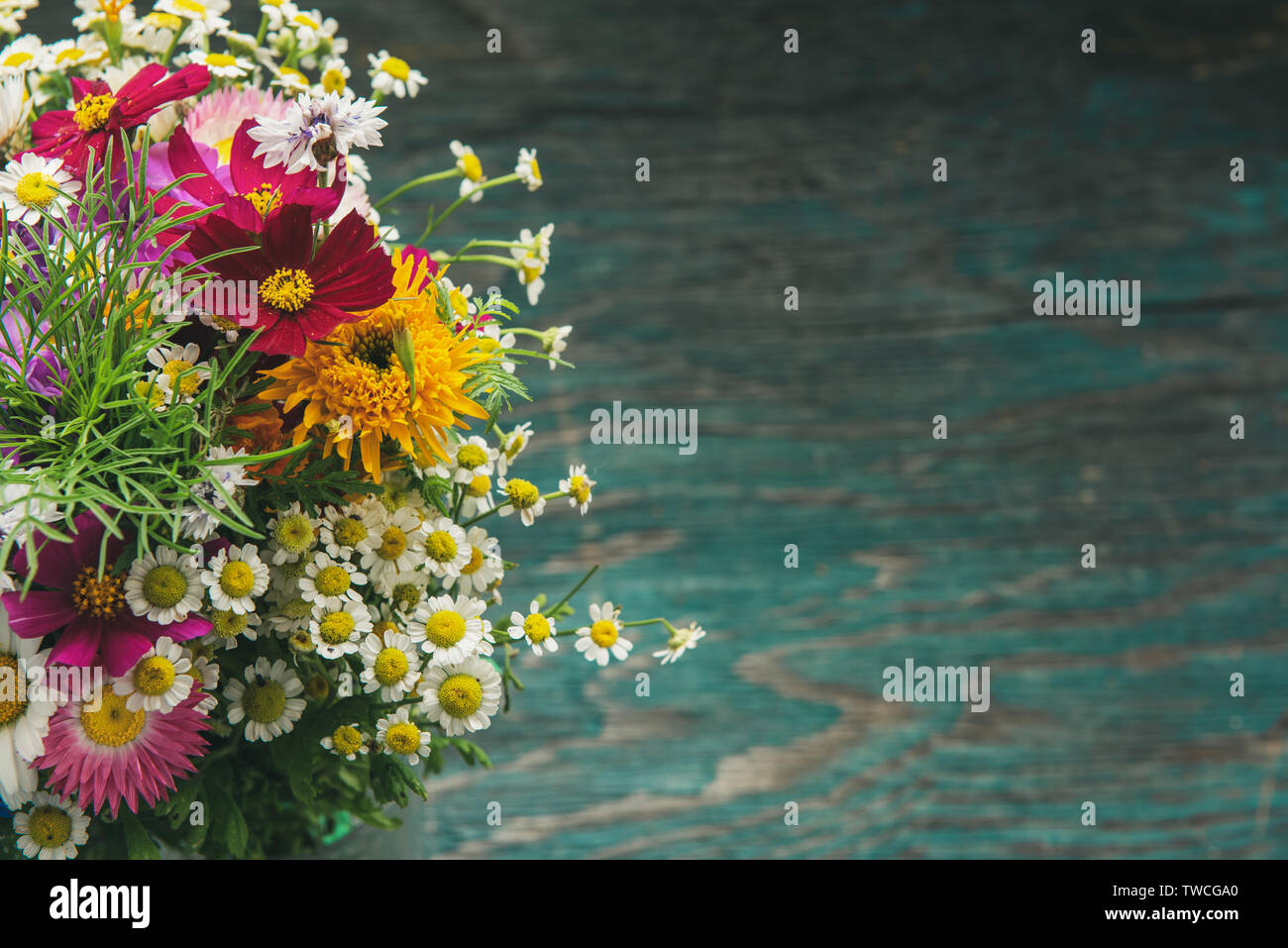 Summer flowers design Stock Photo - Alamy