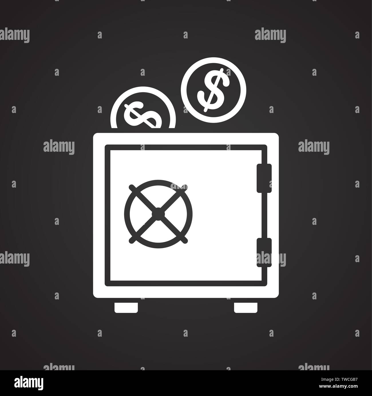 Money security related icon on background for graphic and web design ...