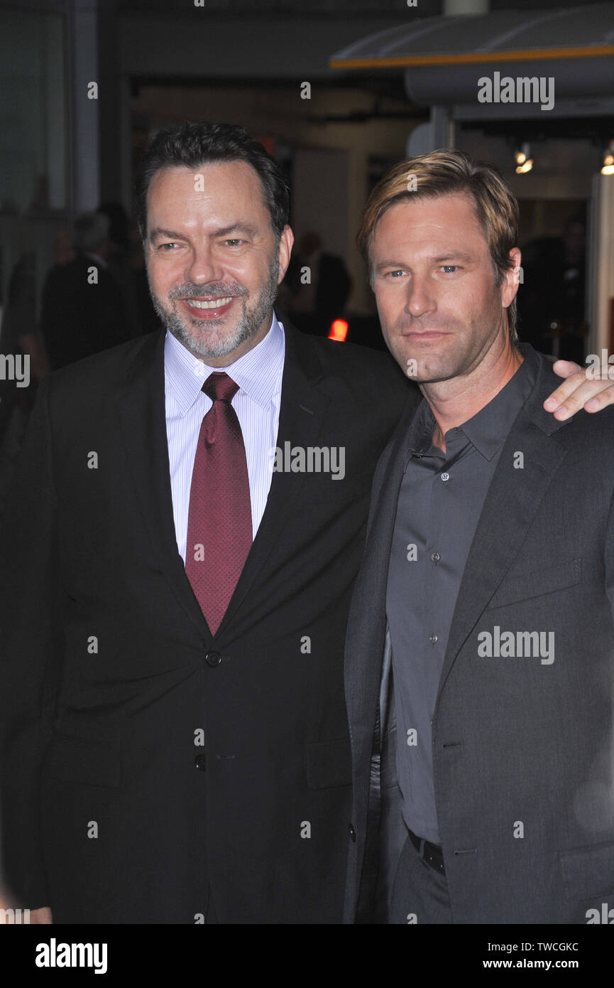 LOS ANGELES, CA. September 03, 2008: Aaron Eckhart & writer/director ...