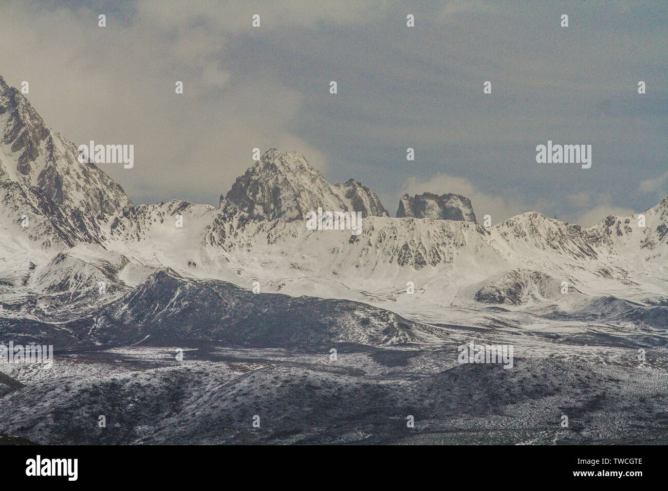 Snow Mountain in western Sichuan Stock Photo - Alamy