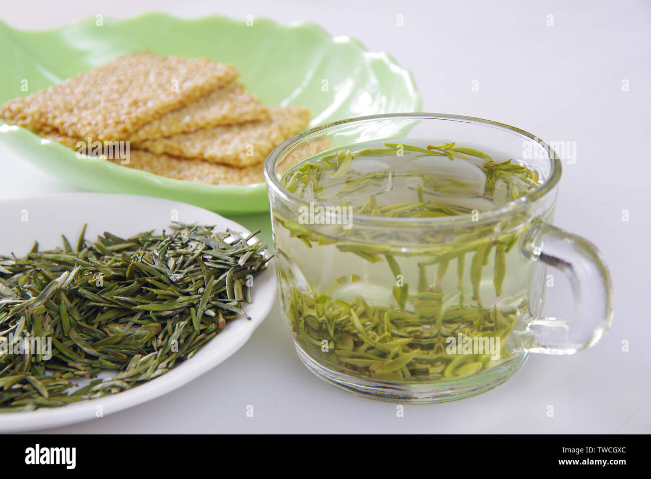 One green tea Stock Photo - Alamy