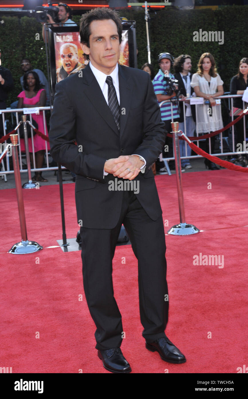 LOS ANGELES, CA. August 11, 2008: Ben Stiller at the Los Angeles ...