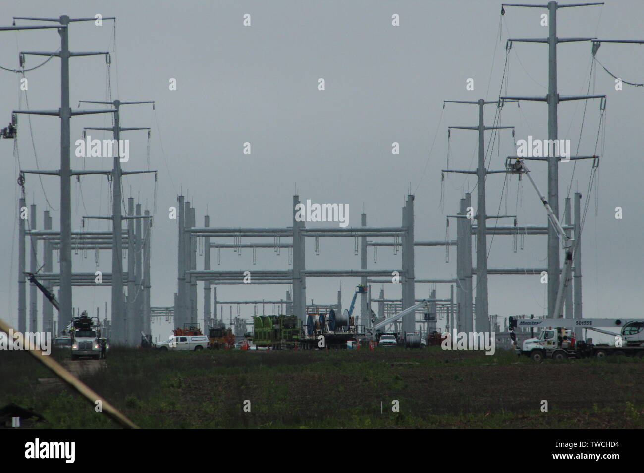 ATC Substation being built for new Foxconn in Mount Pleasant, Wisconsin ...