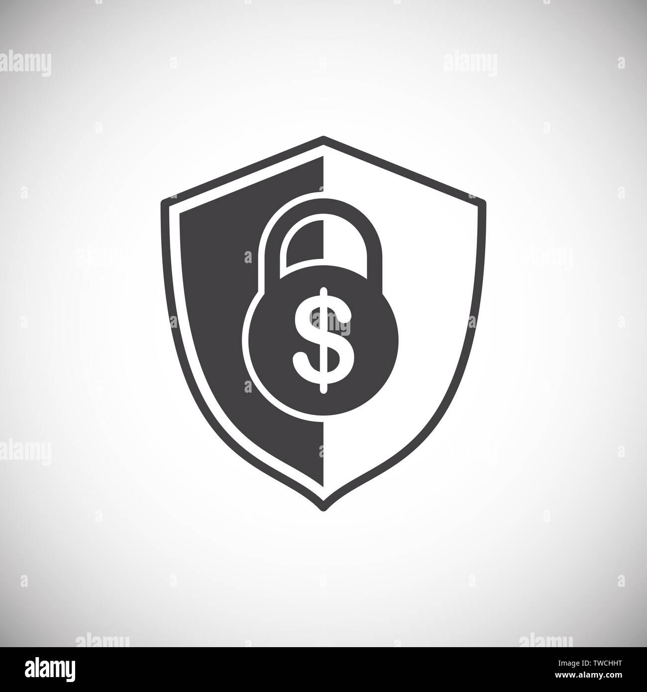 Money security related icon on background for graphic and web design ...