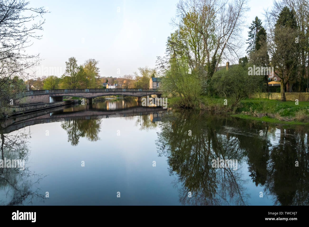 Oldgate bridge crossing river wansbeck hi-res stock photography and ...