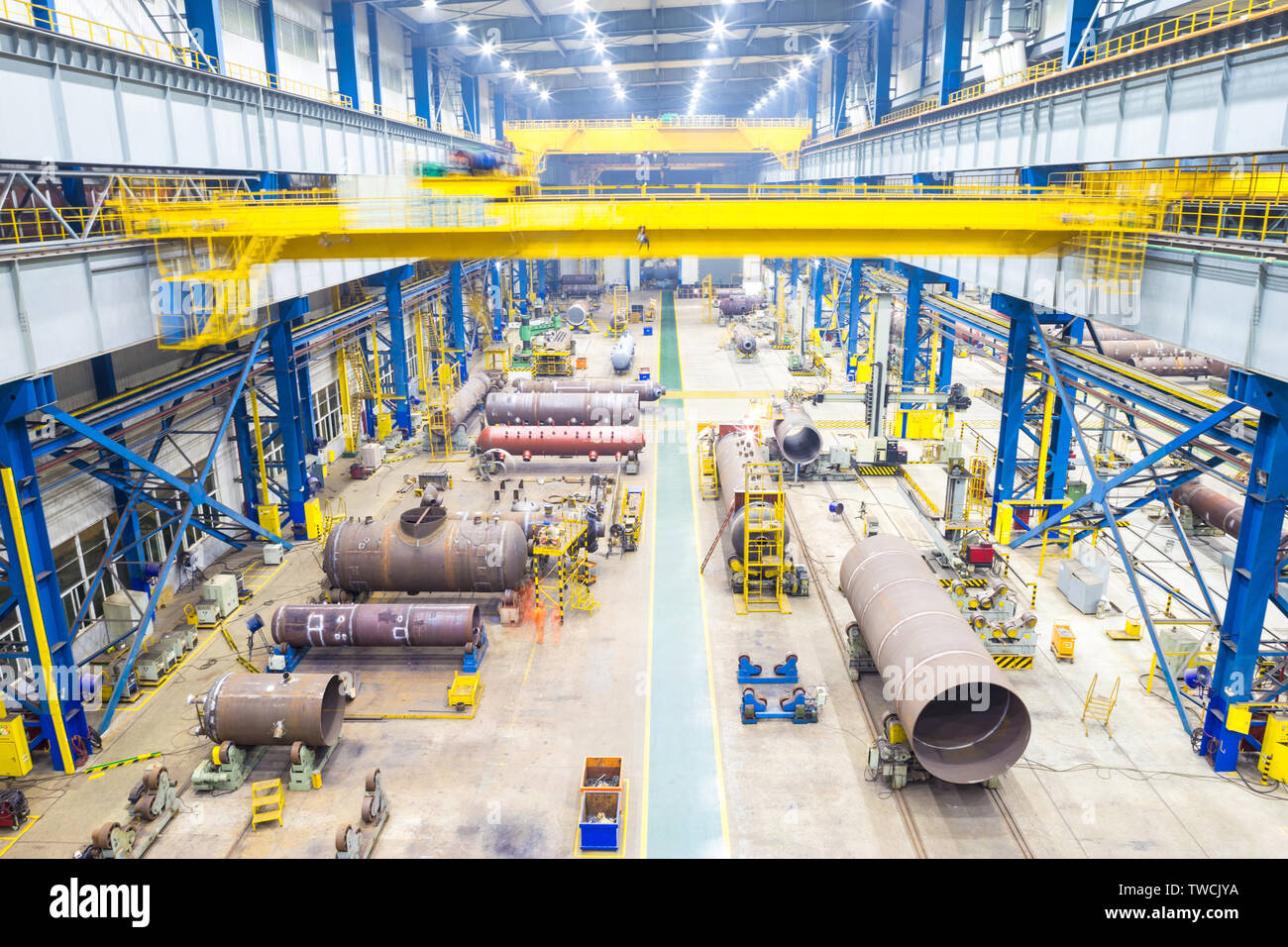 Interior of factory workshop Stock Photo - Alamy