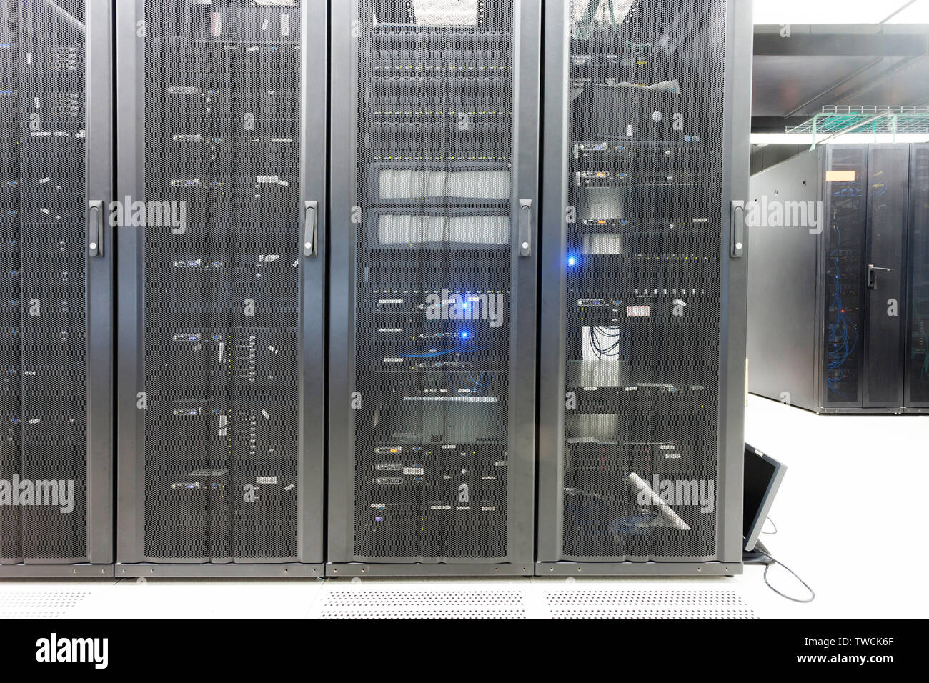 Telecommunication server in data center Stock Photo - Alamy
